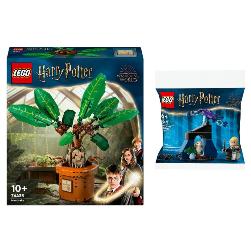 LEGO Harry Potter Set: 76433 Zaubertrankpflanze: Alraune & 30677 Draco ...