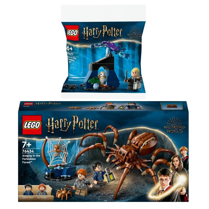 LEGO Set: 76434 Aragog im Verbotenen Wald & 30677 Draco im Verbotenen ...